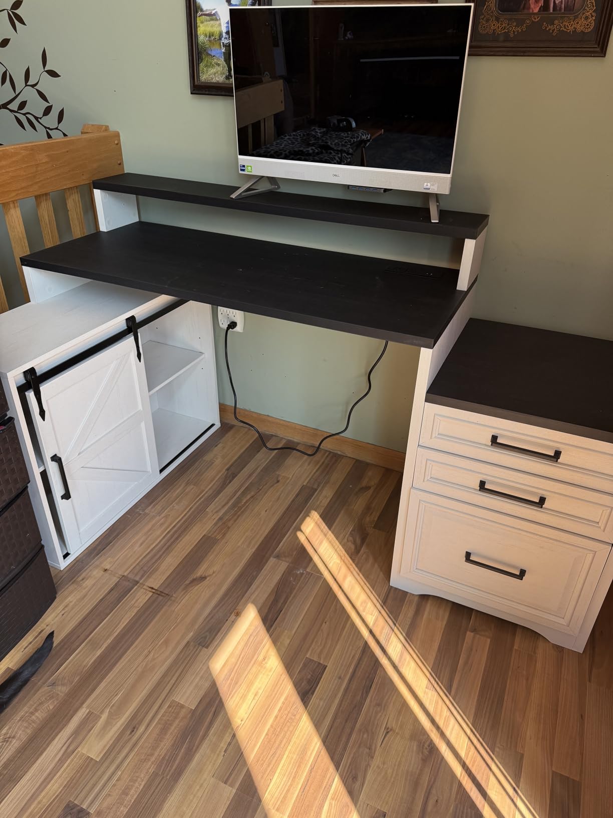 $22/mo - Finance JXQTLINGMU Home Office Desk, Modern Farmhouse Computer ...