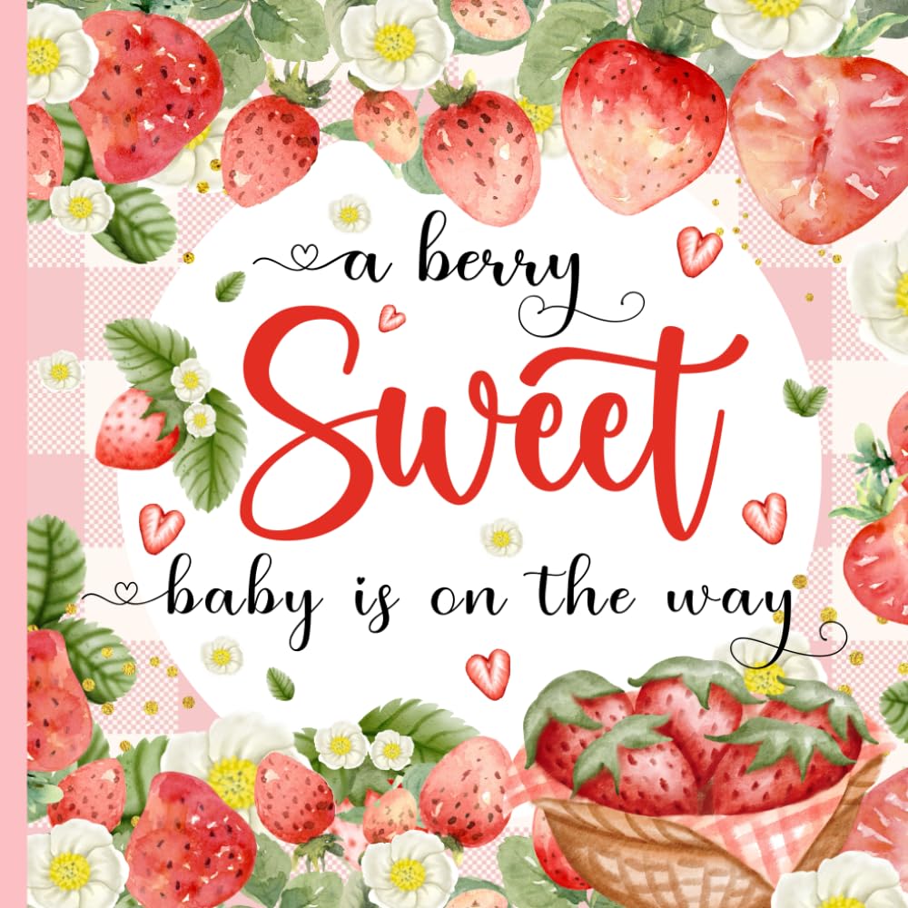 Amazon.com: A Berry Sweet Baby is On The Way : Baby Shower Guest Book ...