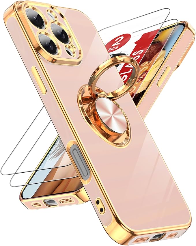 Amazon.com: LeYi for iPhone 16 Pro Max Phone Case: 2 Pack Tempered Glass Screen Protector and ...