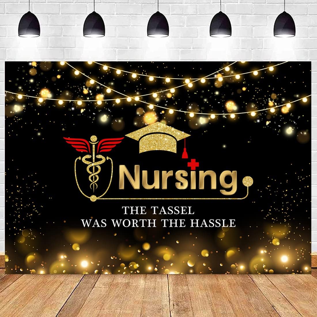 Amazon.com : 10x7ft Nurse Graduation Backdrop Congratulations Graduates ...