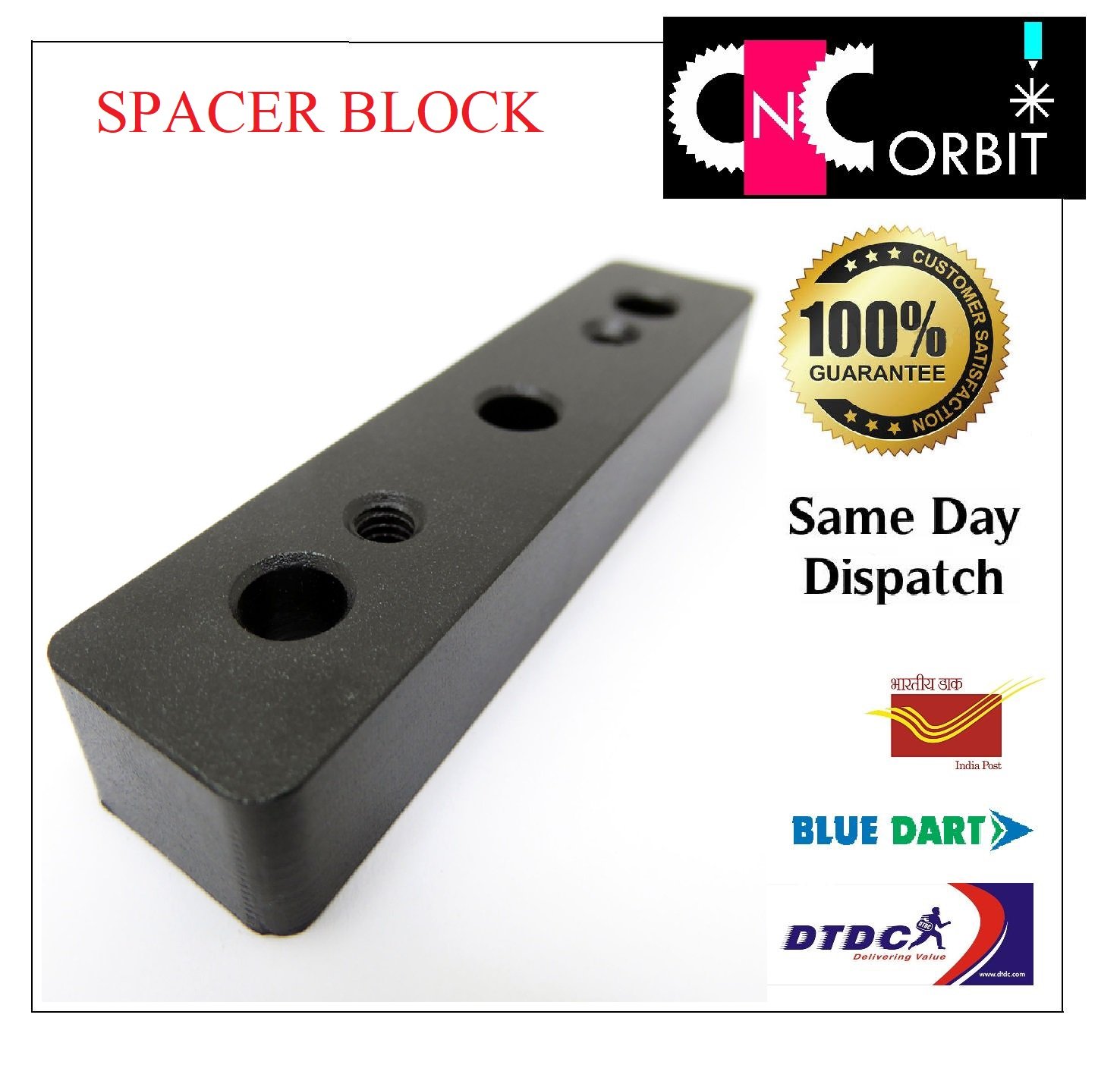 ALUMINIUM SPACER BLOCK 3d printer Openbuilds OX CNC machine part V-SLOT ...