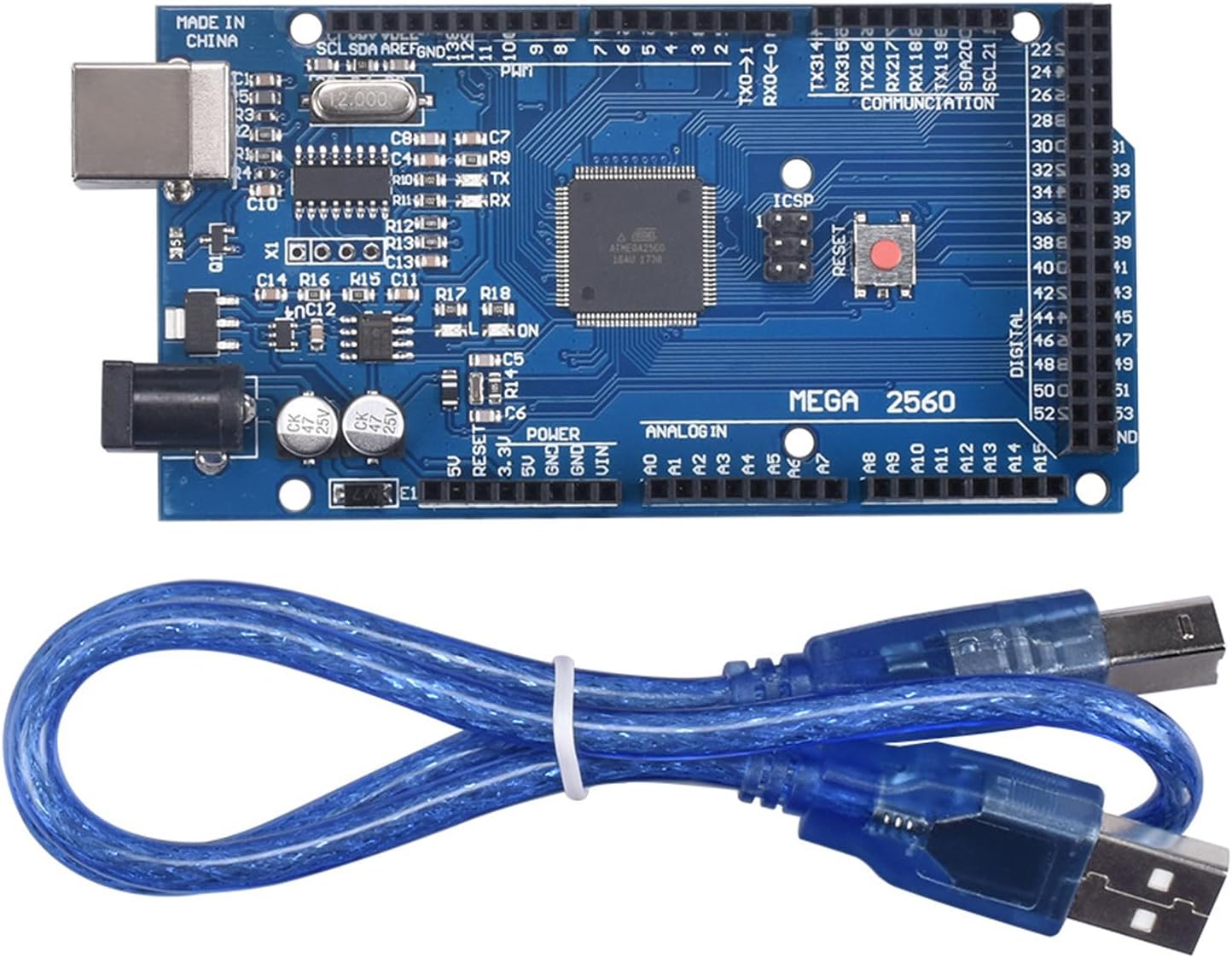Arduino Mega 2560 REV3 [A000067] – Entwicklungsboard mit ATmega2560 ...