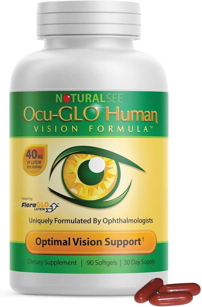Amazon.com: Ocu-GLO Human Vision Formula Eye Health Support Capsules ...