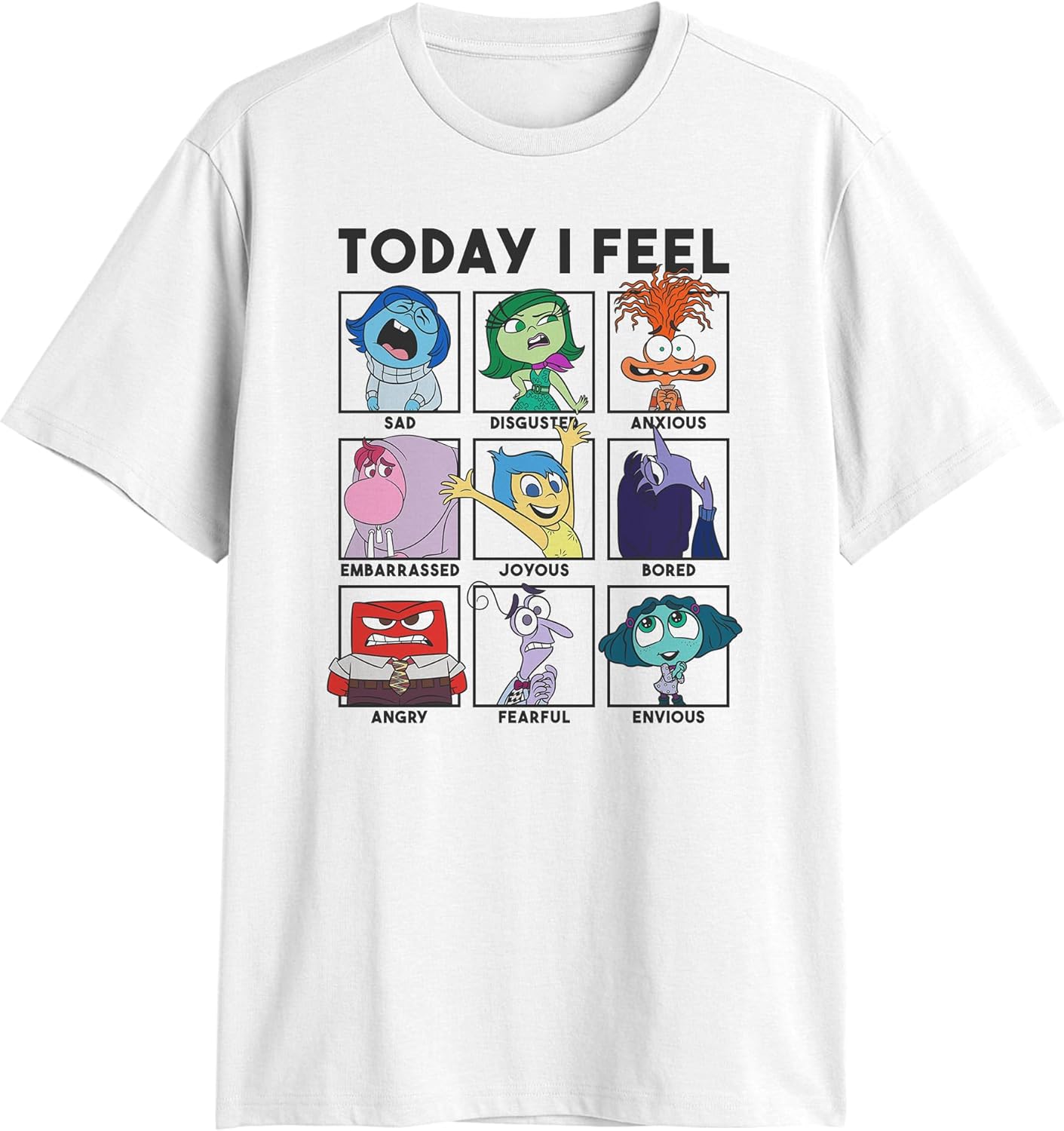 Amazon.com: Disney Pixar Inside Out 2 Today I Feel Emotions Anger Joy ...