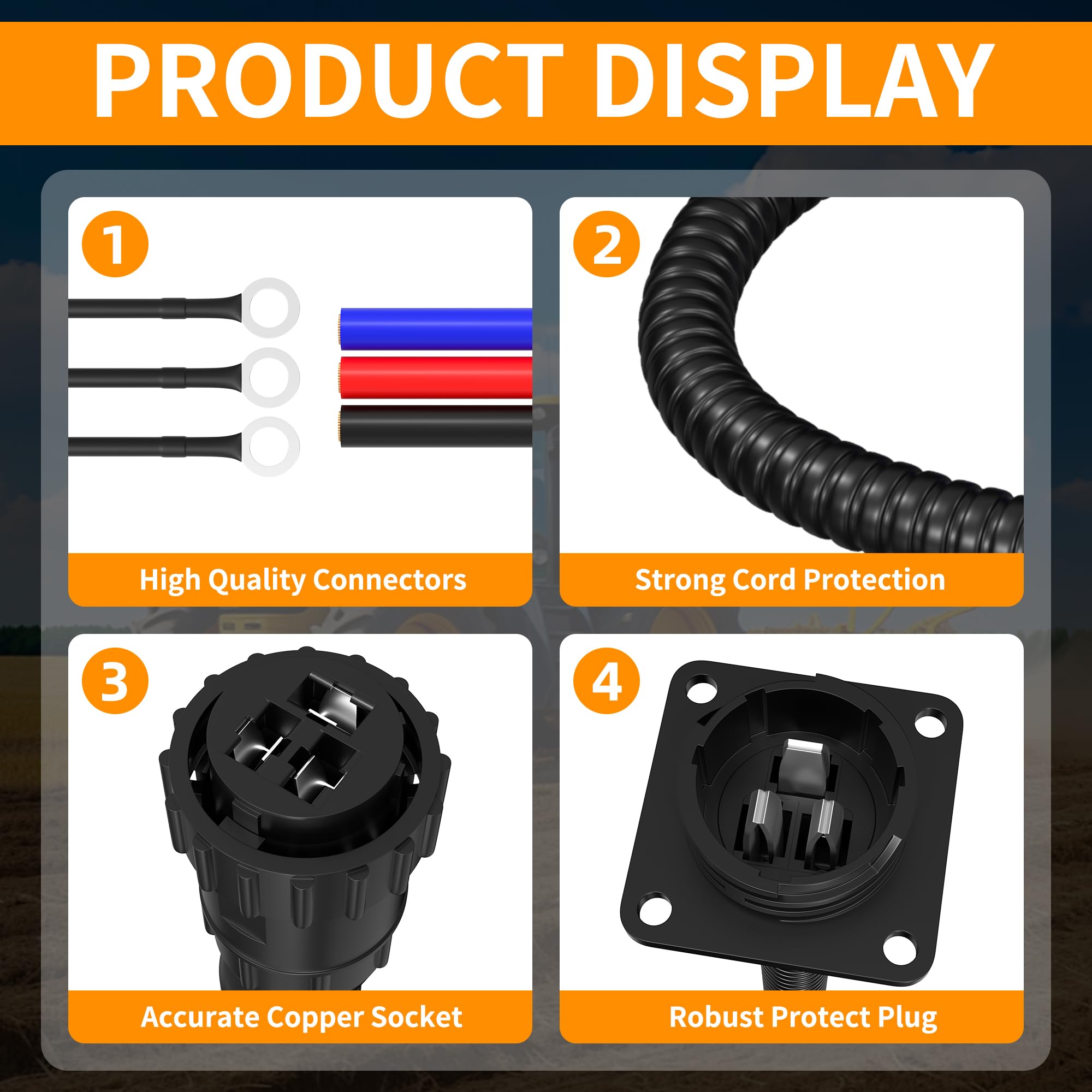 Snapklik.com : RVMARINEPAT 3 Pin Auxiliary Power Connector 3 Pin ...