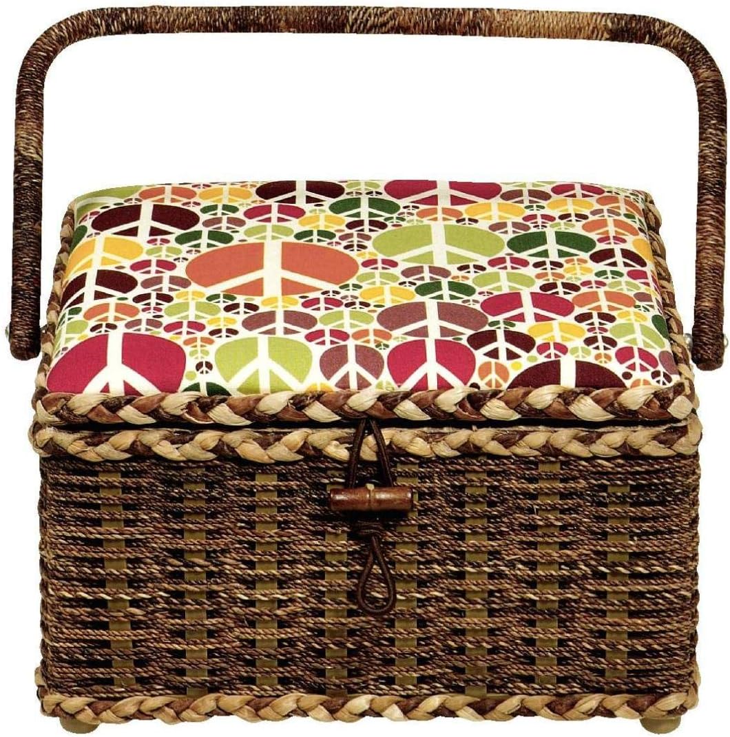 Amazon.com: Prym Premium Quality Sewing Basket Box - Peace Medium ...