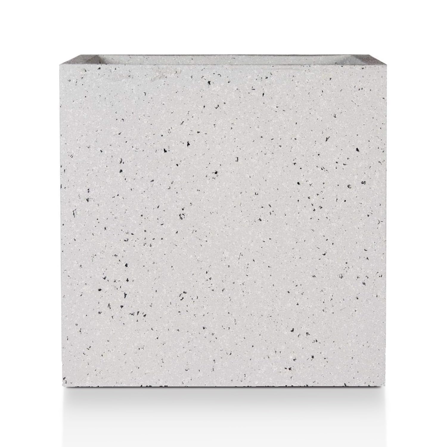 IDEALIST 30cm Square Planter for Garden| Grey Marble Effect Reinforced ...