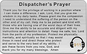 Amazon.com: UJIMS Dispatcher’s Prayer Wallet Insert Emergency Operator ...