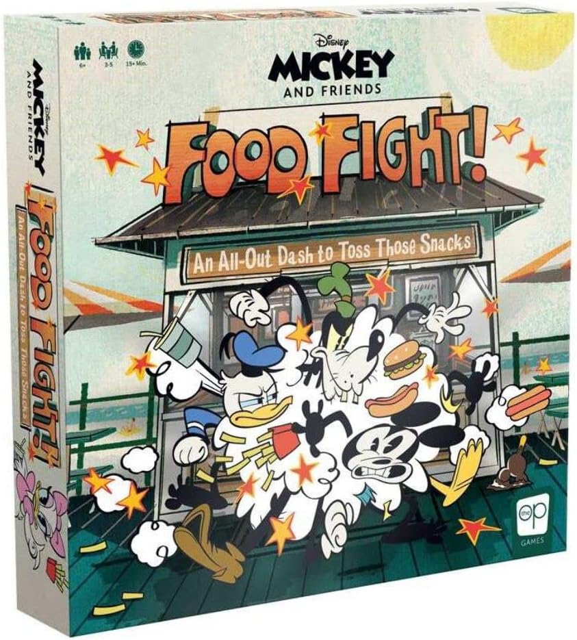 Amazon.com: Disney Mickey and Friends Food Fight | Quick-Rolling Family ...