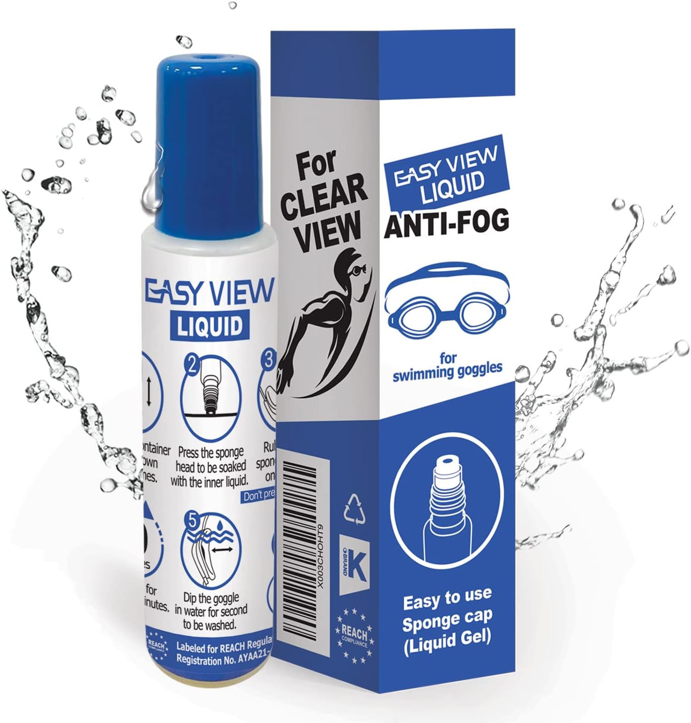 Amazon.com : Easy View Premium Anti-Fog Liquid Treatment - for Swimming ...