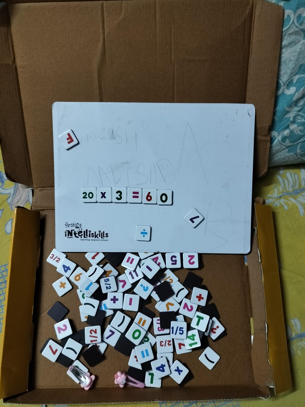 Intelliskills Premium 144 Pcs Magnetic Numbers&Symbols for Kids|Learn ...