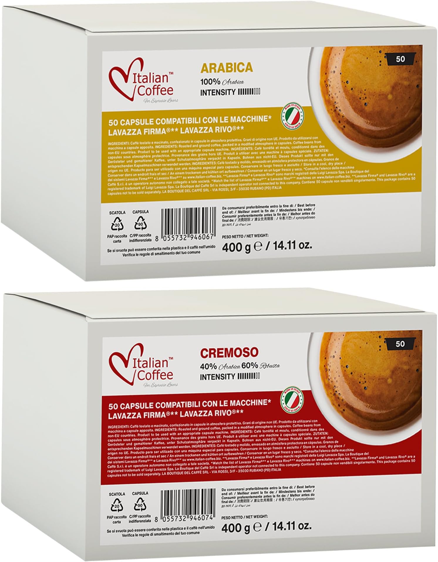 Amazon.com: ITALIAN COFFEE FOR ESPRESSO LOVERS Italian Coffee capsules ...