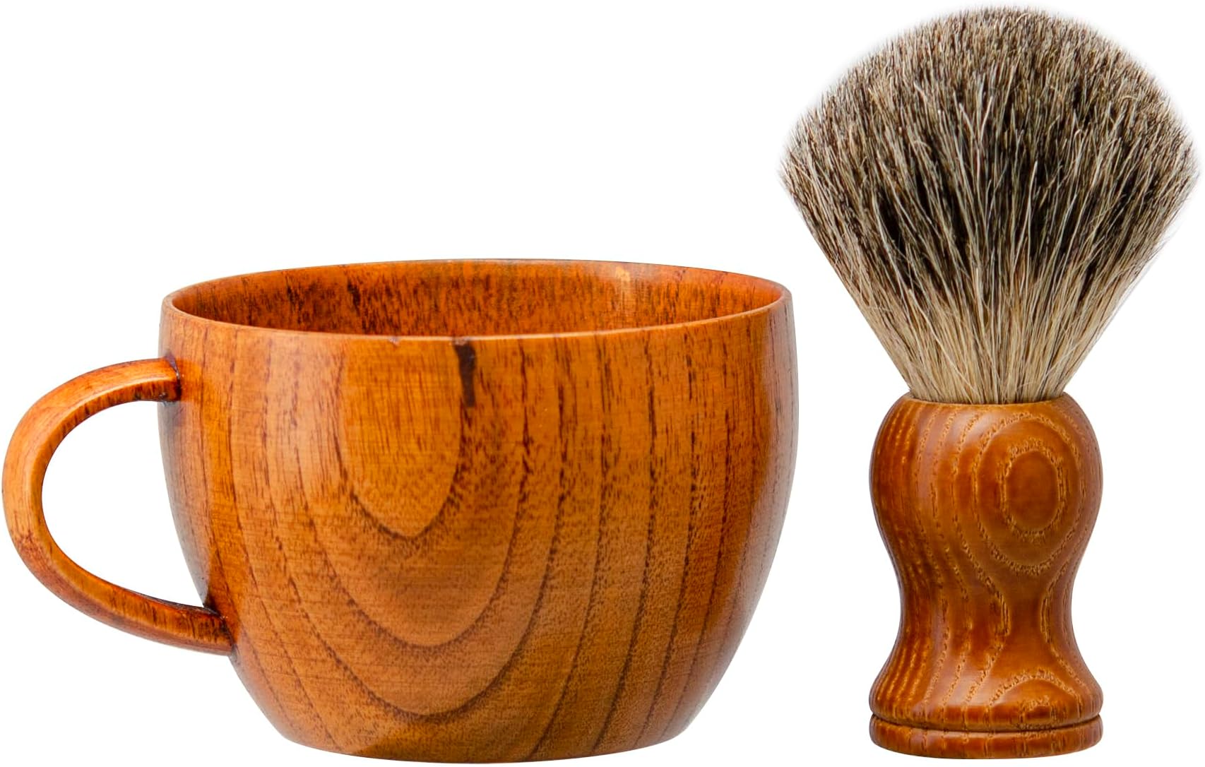 Amazon.com : Grandslam Shaving Brush Set Pure Badger Hair Shaving Brush ...