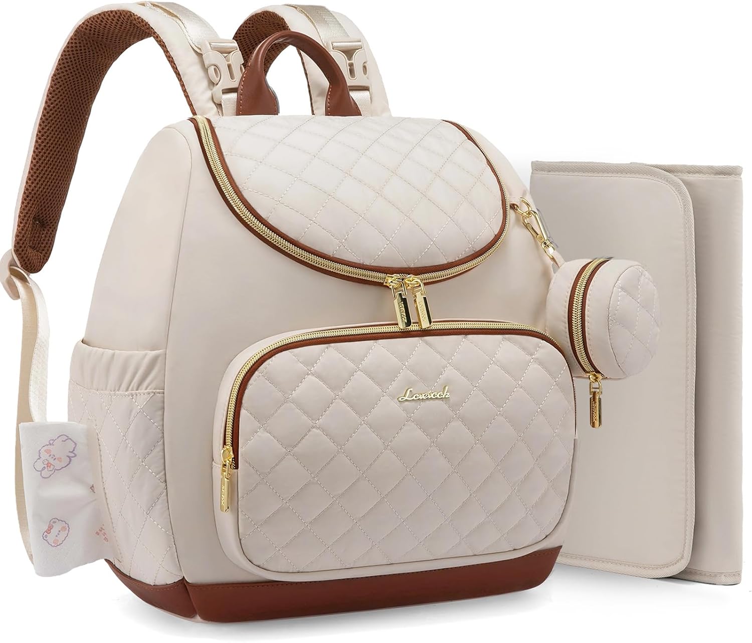 Amazon.com: LOVEVOOK Mini Diaper Bag Backpack, Waterproof Diaper Bags ...