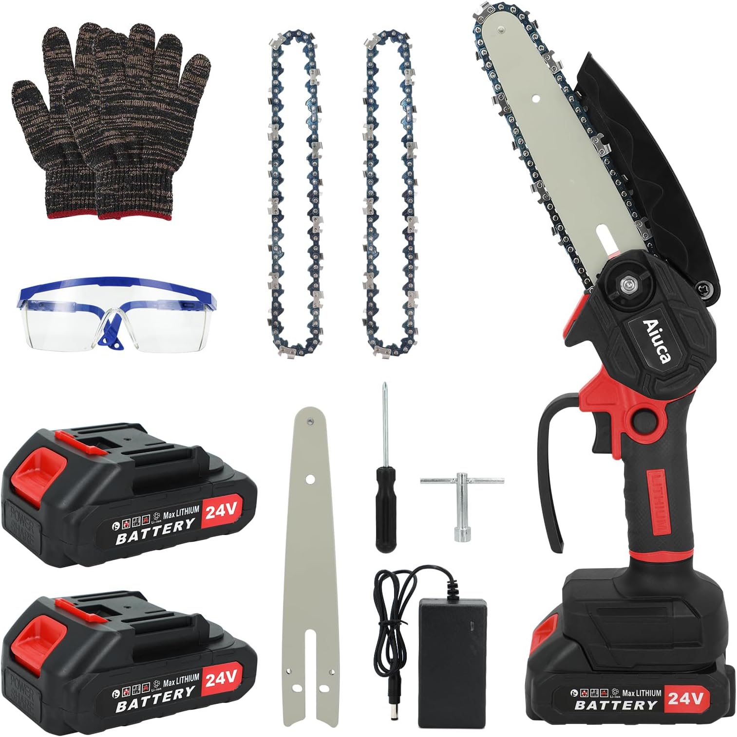 Amazon.com: Mini Chainsaw 6-Inch Cordless power chain saws with ...