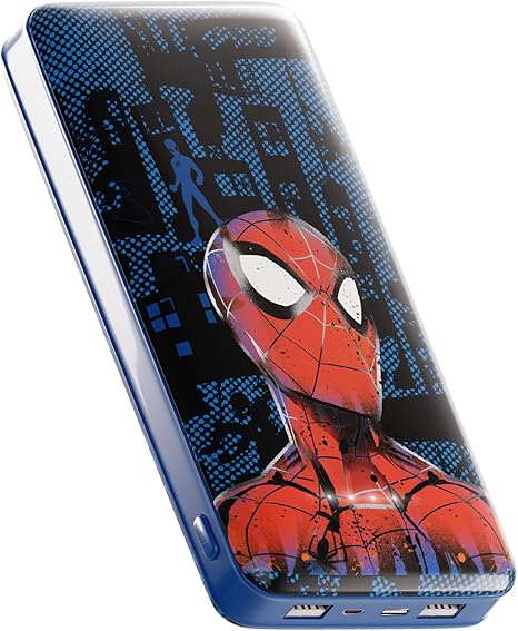 Amazon.com: Marvel Spider-Man 10,000 MAH Power Bank- Portable Phone ...