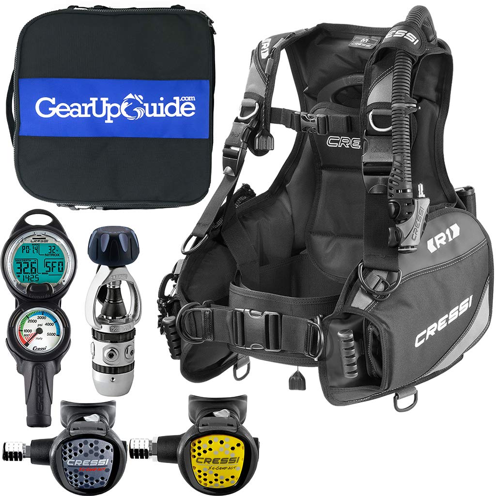 Cressi R1 BCD Leonardo Dive Computer AC2 Compact Regulator Set GupG Reg ...