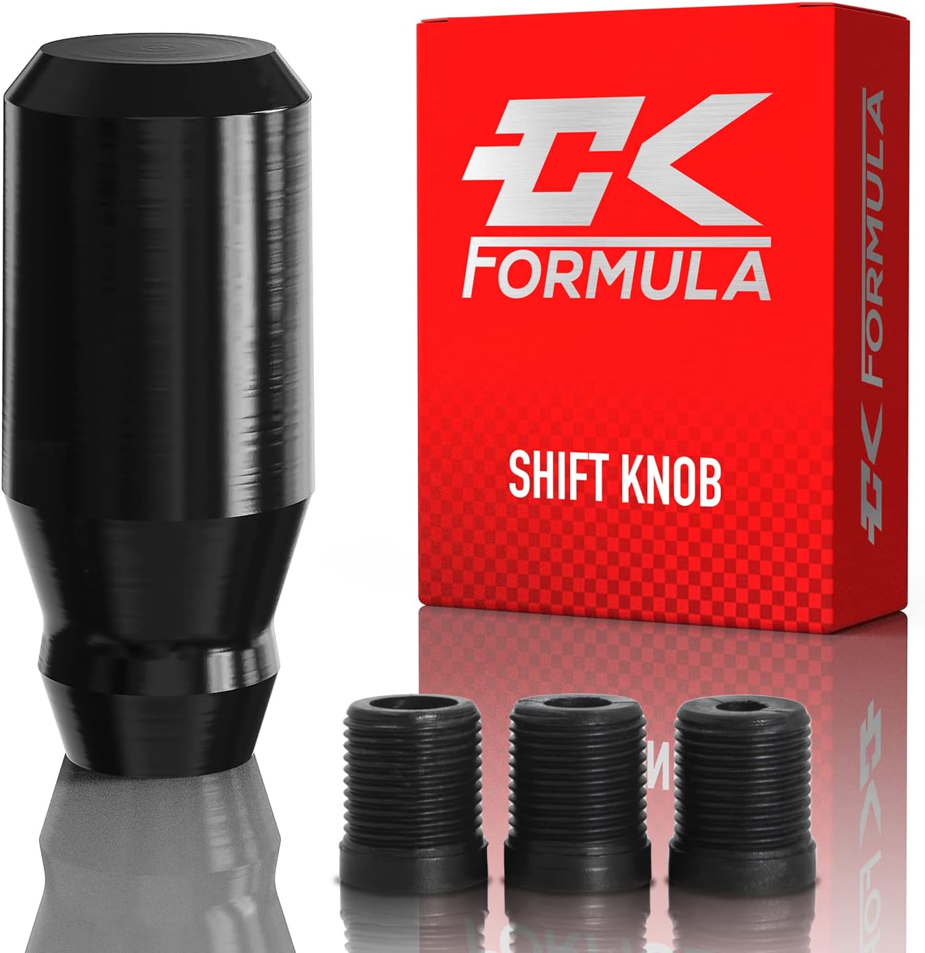 Amazon.com: CK FORMULA 8cm Black Gear Shift Knob - 6061 Aluminum Metal ...