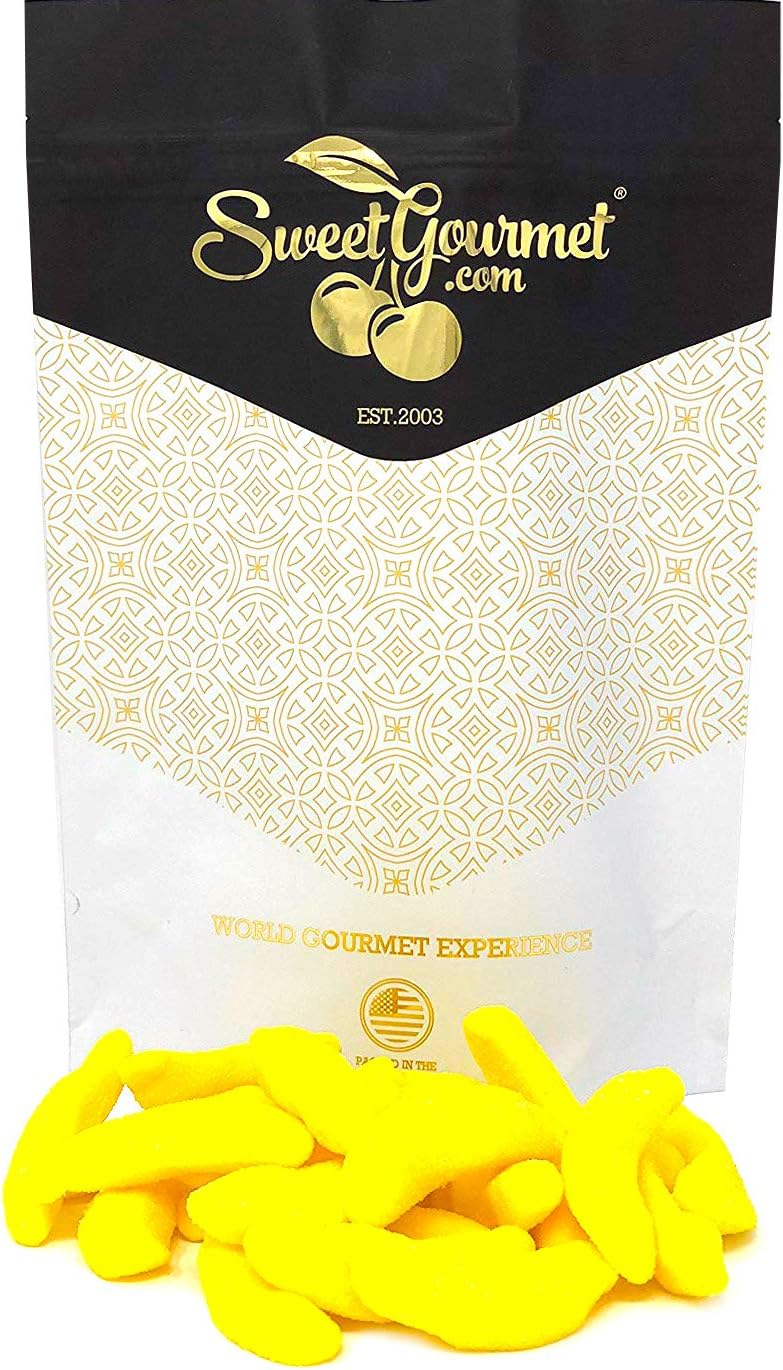 Amazon.com : SweetGourmet Sugar Bananas Gummy Candy | Bulk Banana ...