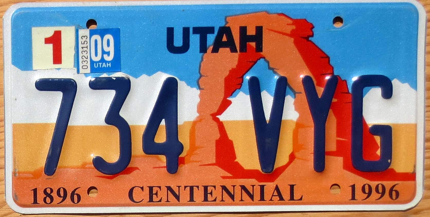 Dmv Utah License Plates Utah DMV Sample Vehicle Car Truck License