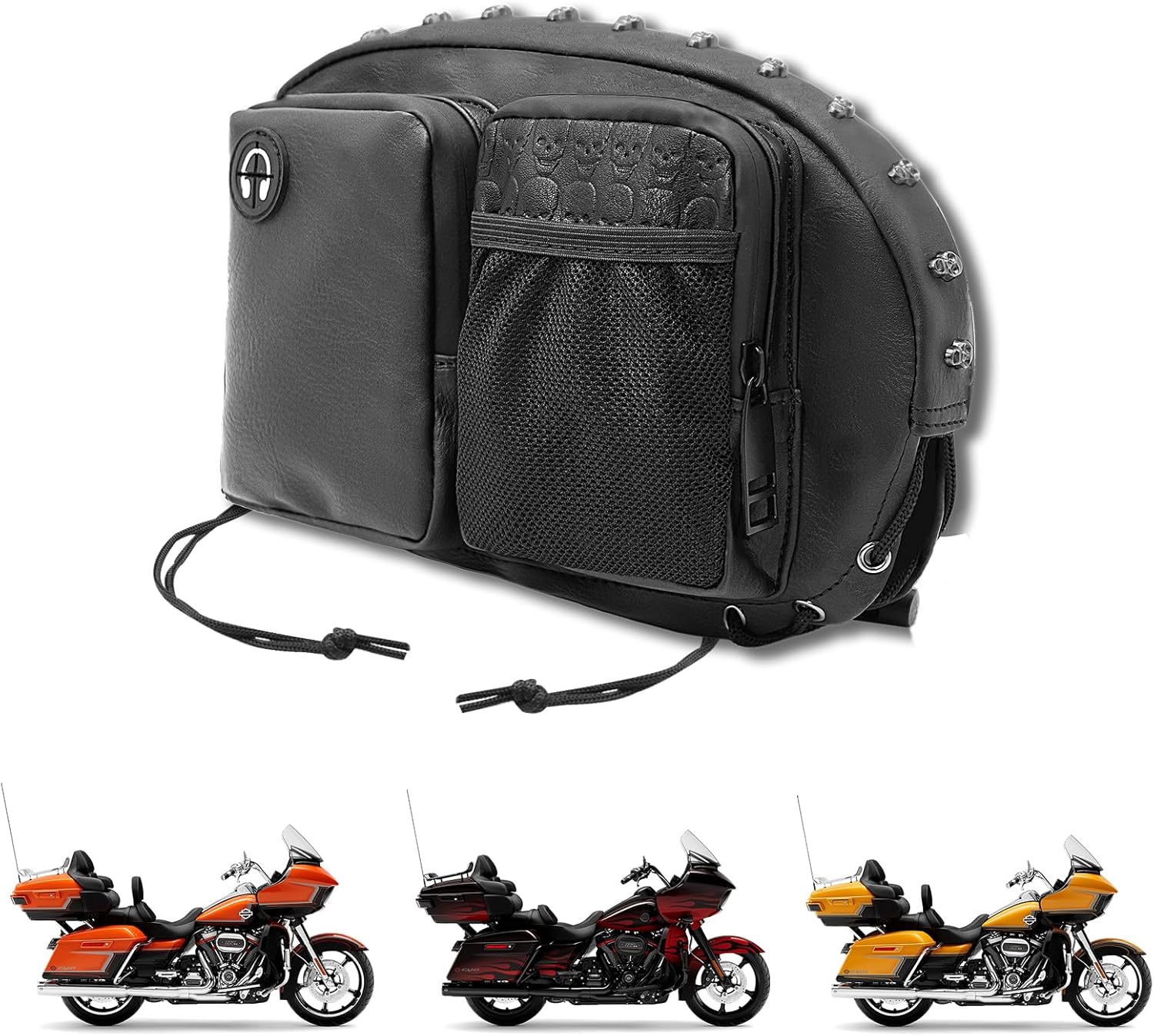 Amazon.com: Motorcycle Backrest Bag, Sissy Bar Bags, Driver Backrest ...