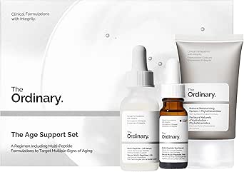 The Ordinary Age Support Set - Kit de Skincare de Régimen de 3 pasos ...