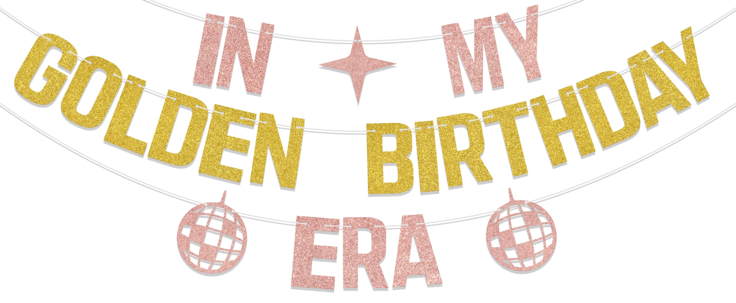 Amazon.com: In My Golden Birthday Era Banner Happy Golden Birthday ...