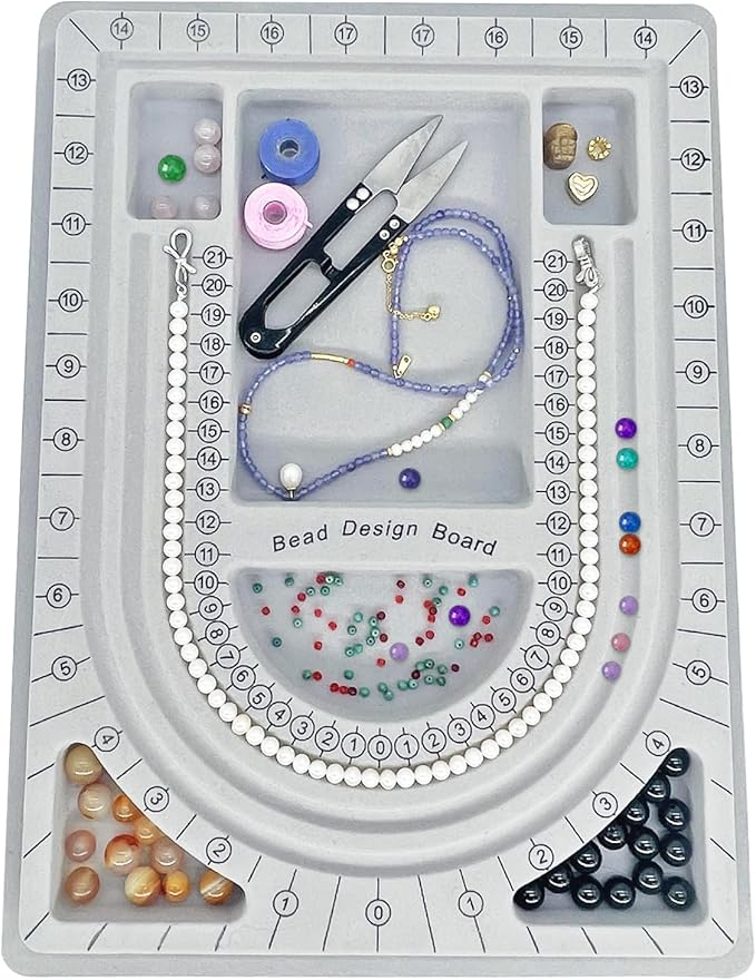 Amazon.com: SXDMHYB Bead plate, bead measuring plate, jewelry design ...