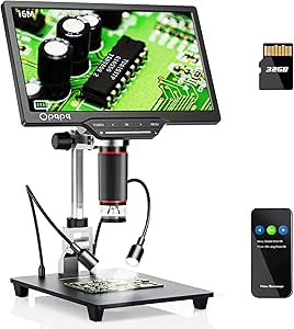 Amazon.com : 10" HDMI LCD Digital Microscope 1300X, Coin Microscopes ...