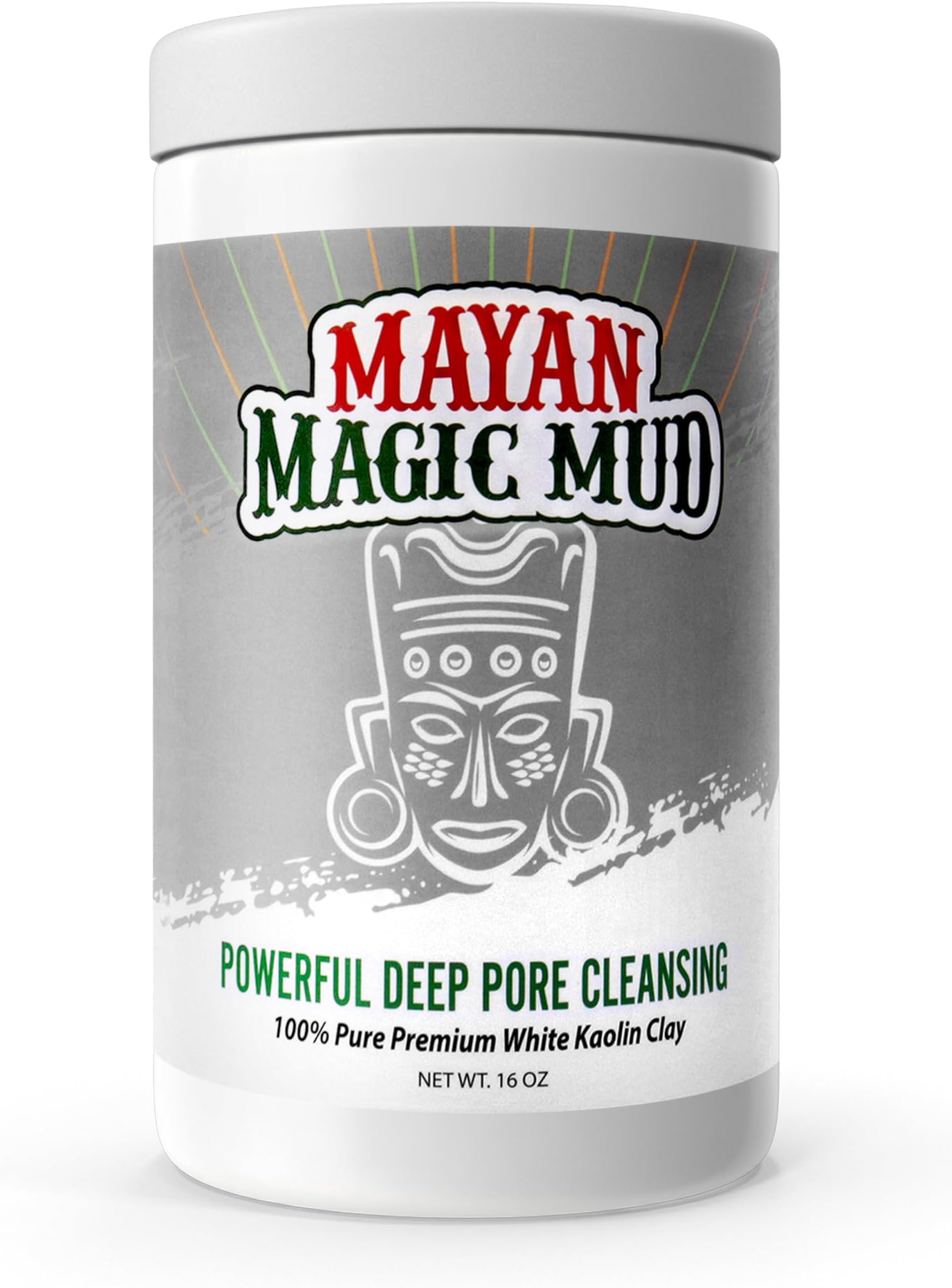 Amazon.com : Mayan Magic Mud Powerful Deep Pore Cleansing White Kaolin ...