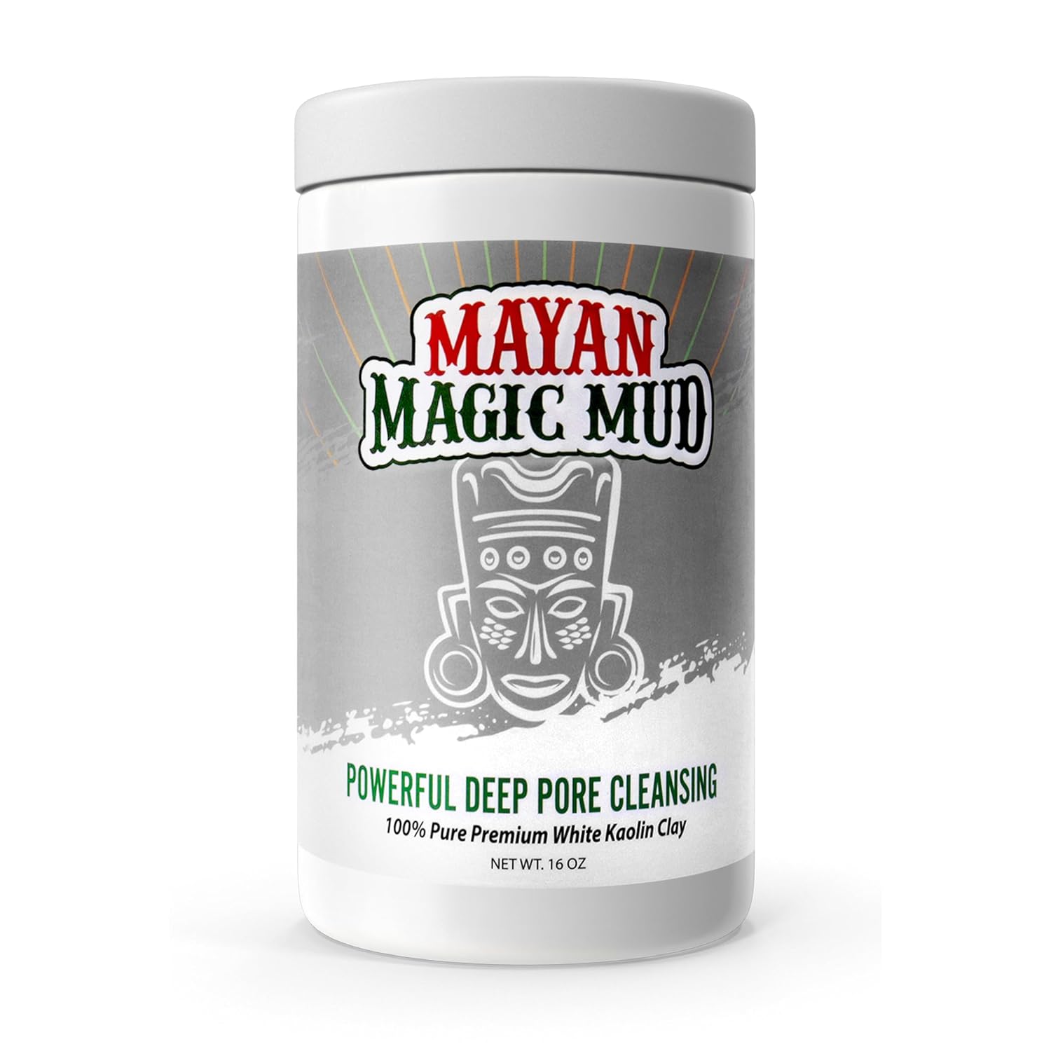Amazon.com : Mayan Magic Mud Powerful Deep Pore Cleansing White Kaolin Clay - Natural Face Mask ...