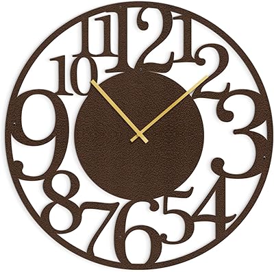 Amazon.com: RiteSune 24 Inch Wood Wall Clock, Modern Large Numerals ...