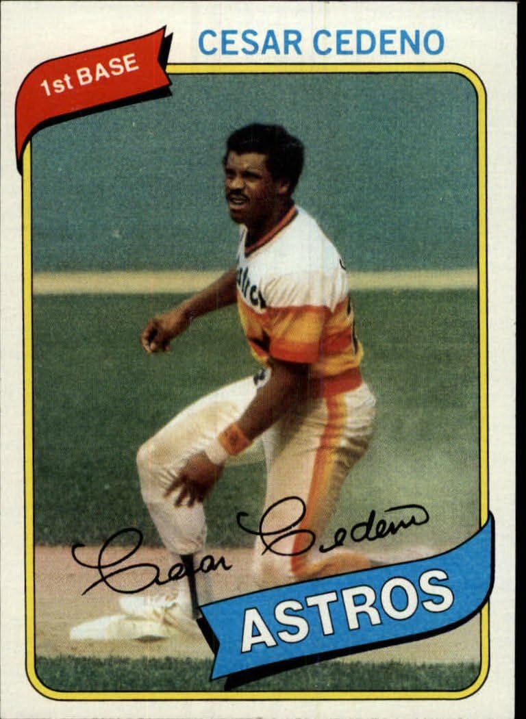 Amazon.com: 1980 Topps Baseball Card #370 Cesar Cedeno : Collectibles ...