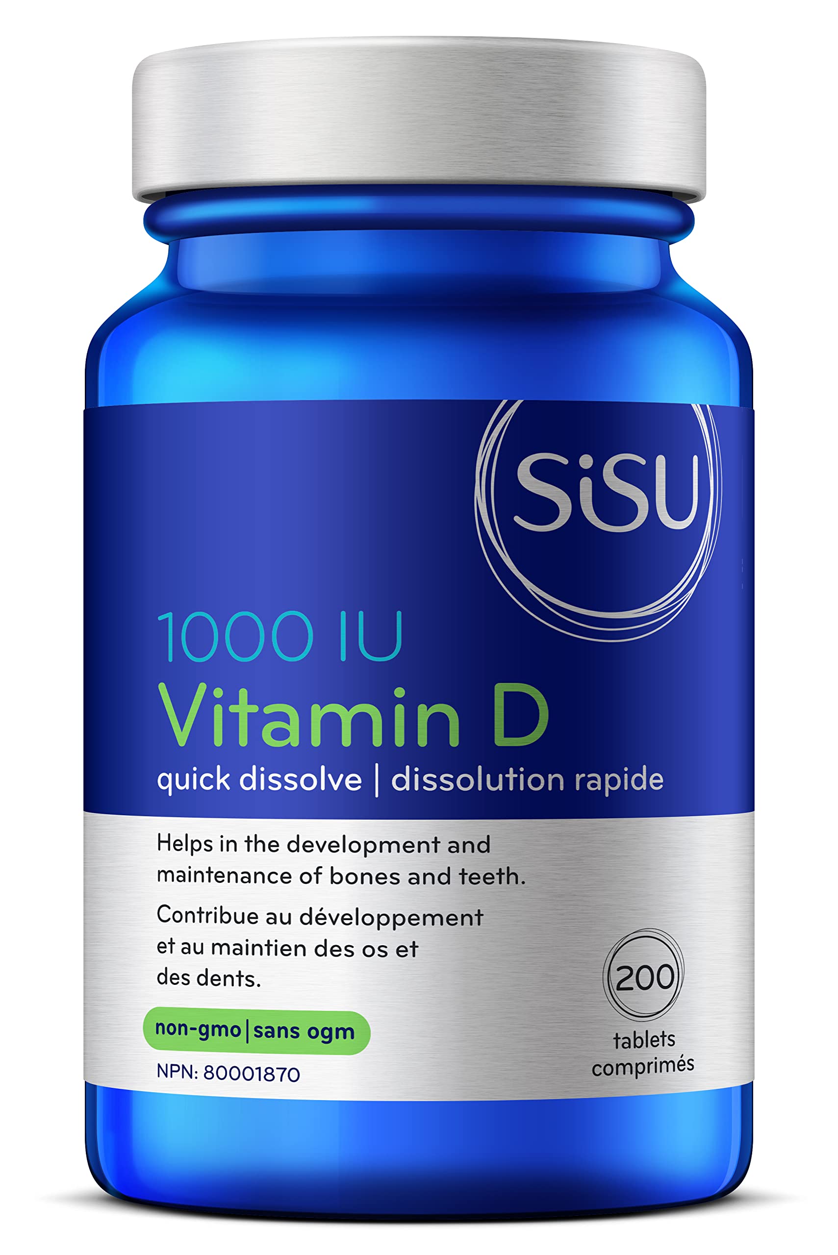 SISU Vitamin D3 1,000 IU, Unflavoured | Essential to Proper Calcium ...
