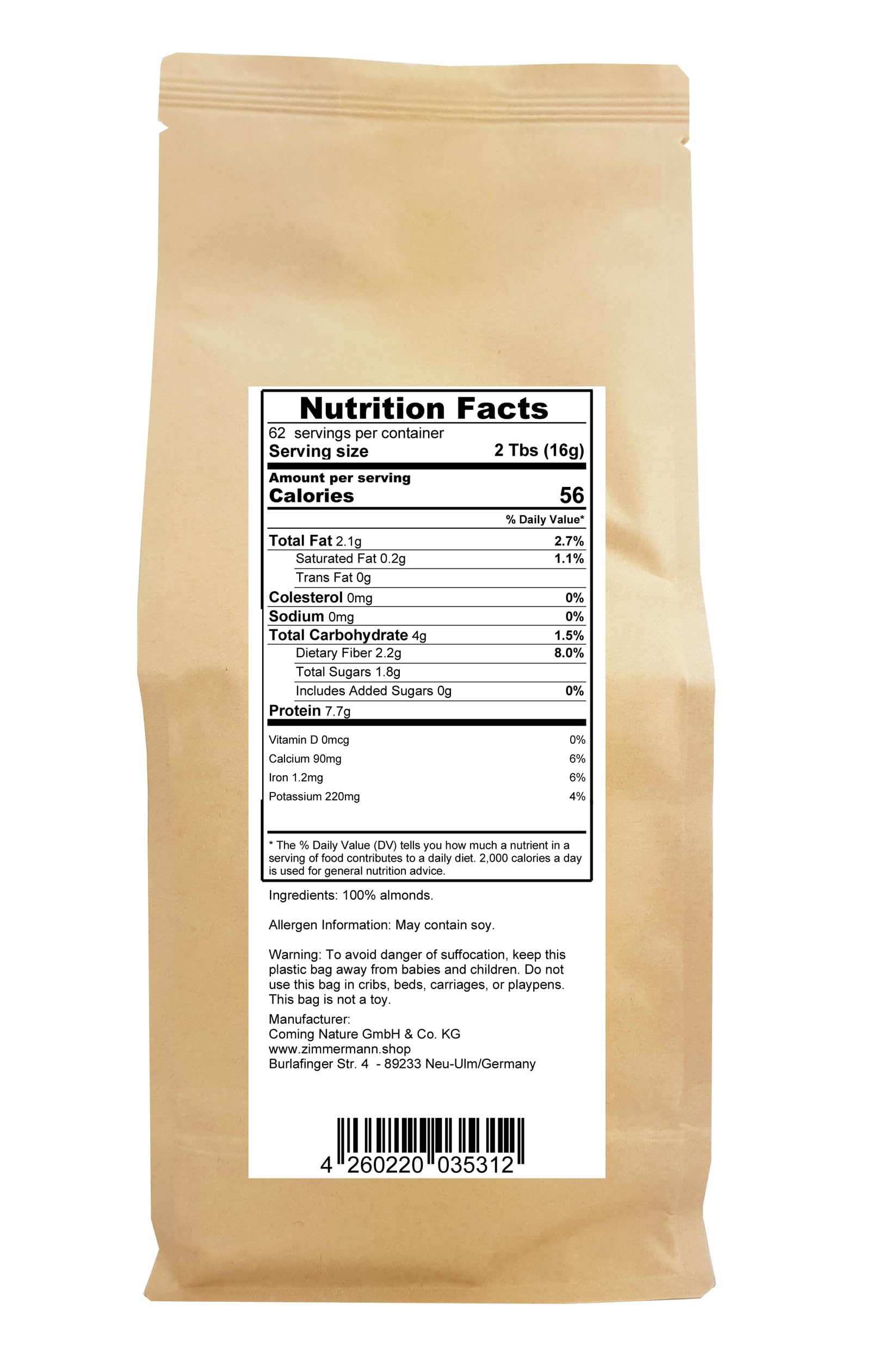 Snapklik.com : Almond Protein Powder, 100% Defatted Spanish Almonds, No ...
