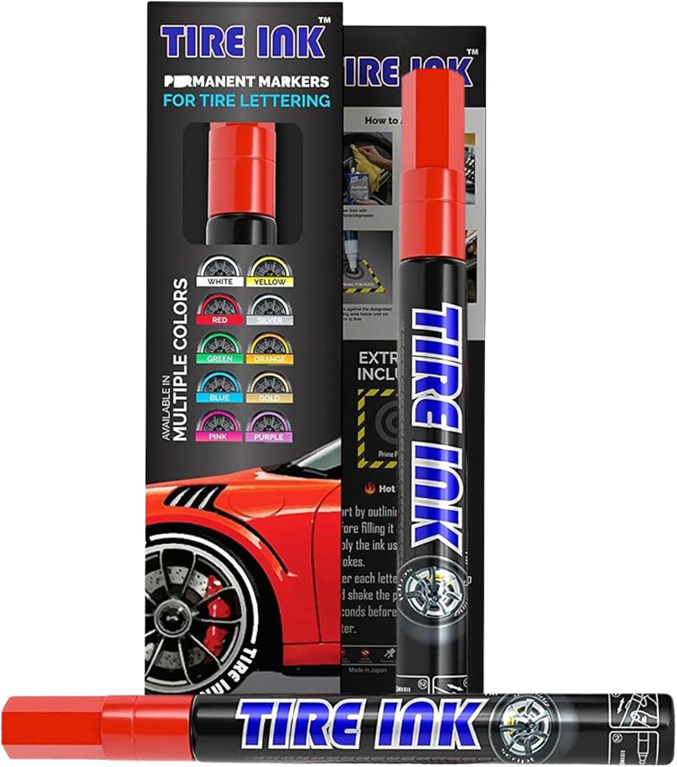 Amazon.com: Tire Ink Color Tire Paint Pen - Waterproof Permanent Paint ...