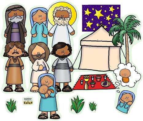 Amazon.com: Abraham & Sarah Bible Felt Set Old Testament Story Flannel ...