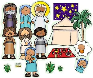 Amazon.com: Abraham & Sarah Bible Felt Set Old Testament Story Flannel ...
