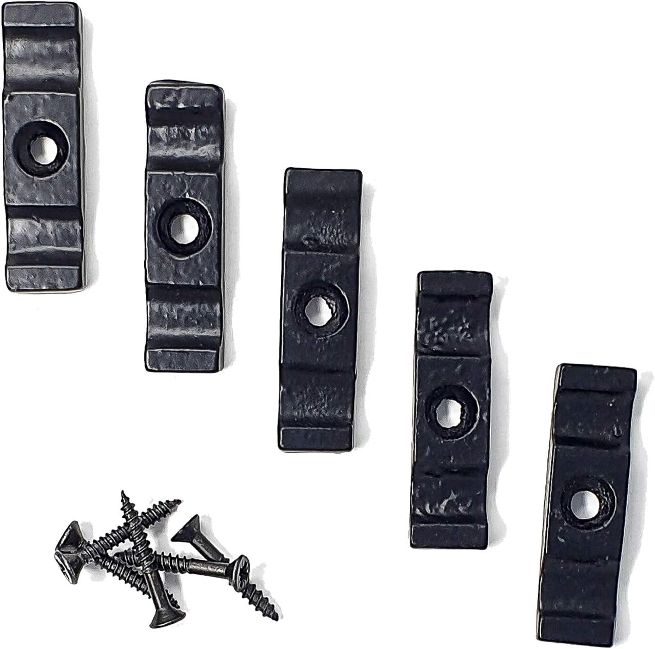 5 x 50mm Iron Antique Black Turn Button Latch Shed Cage Cupboard Catch ...