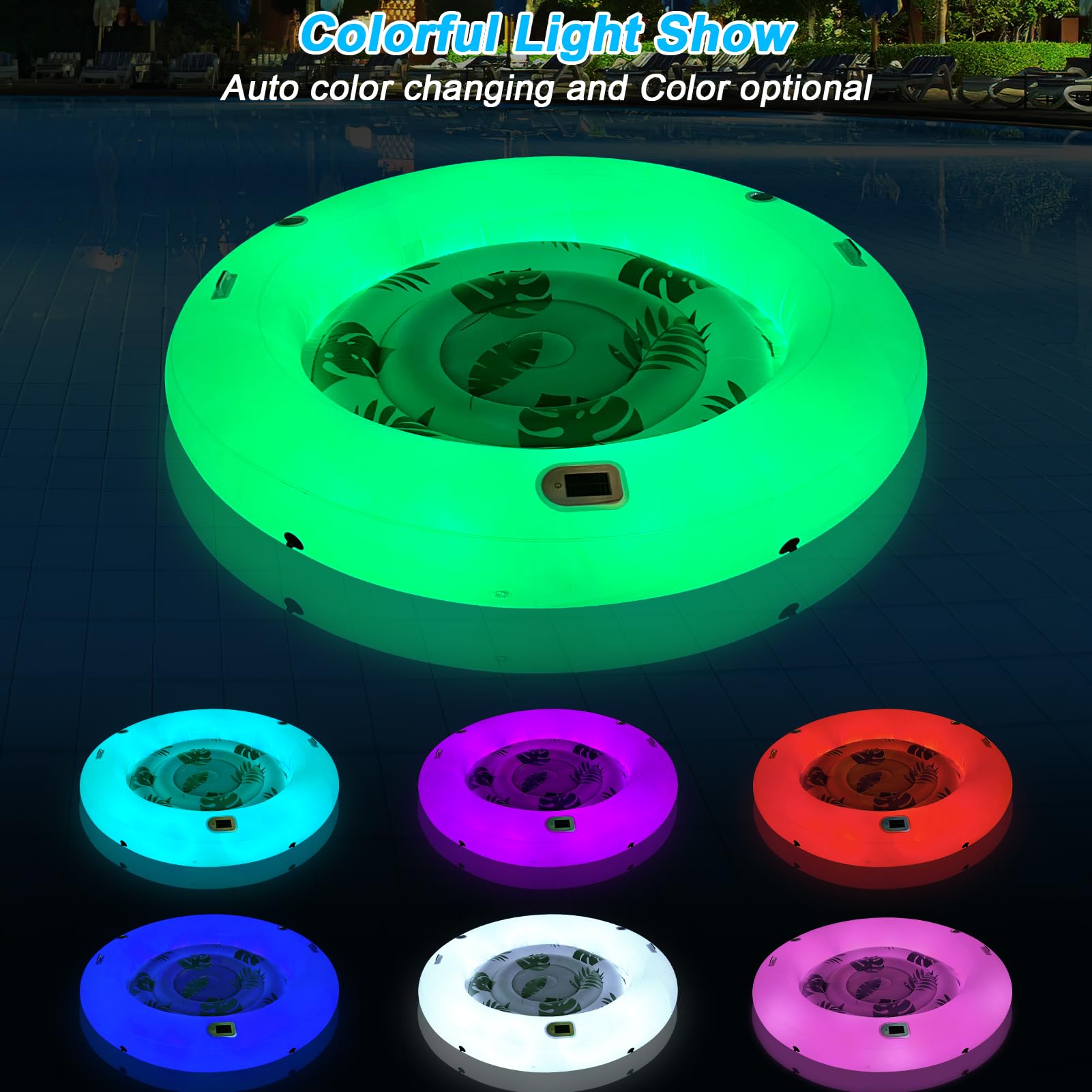 Snapklik.com : Inflatable Tanning Pool Lounger Float For Adults, Solar ...