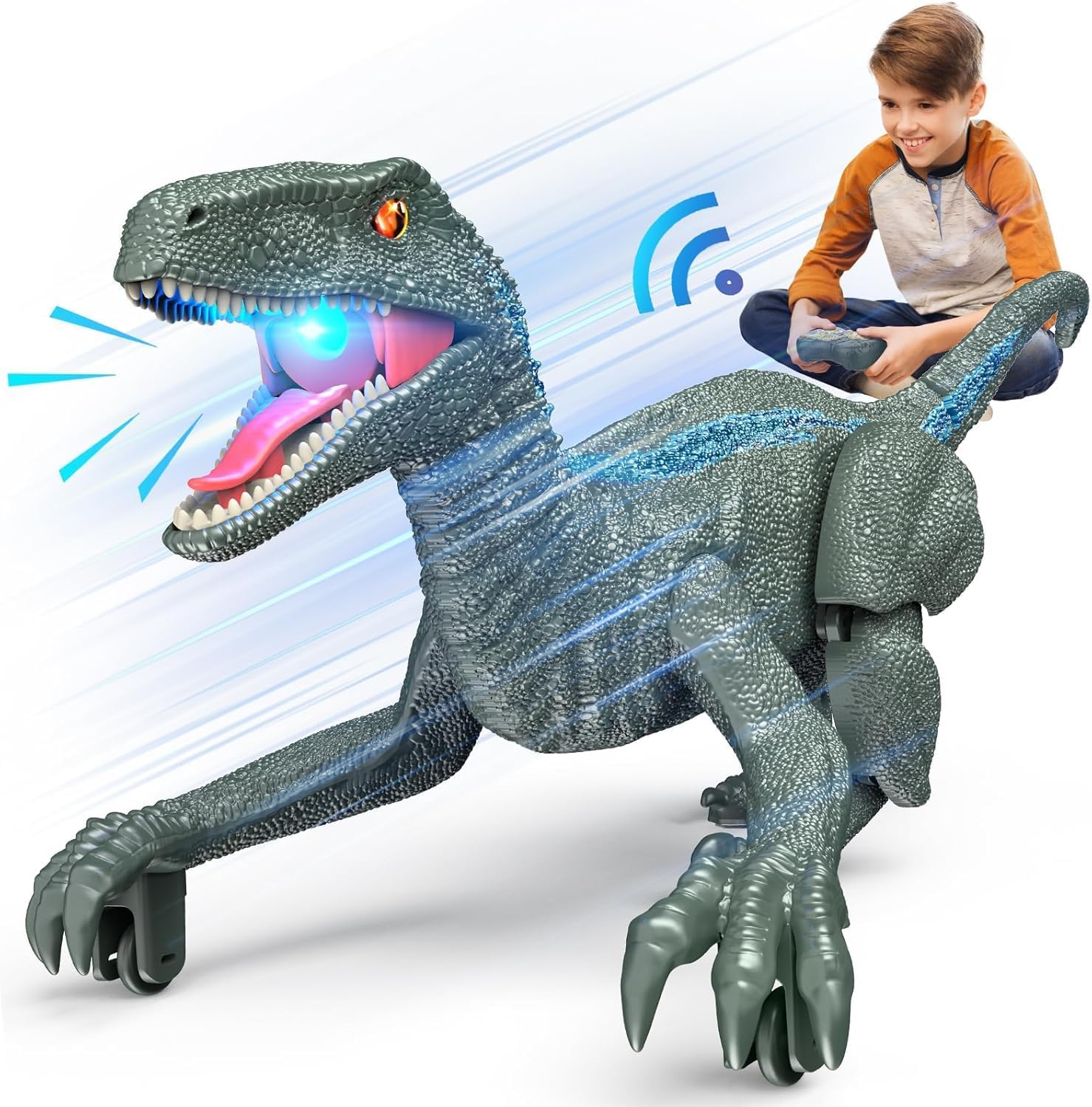 Fistone RC Robot Dinosaur Intelligent Interactive Smart Toy 2.4G ...