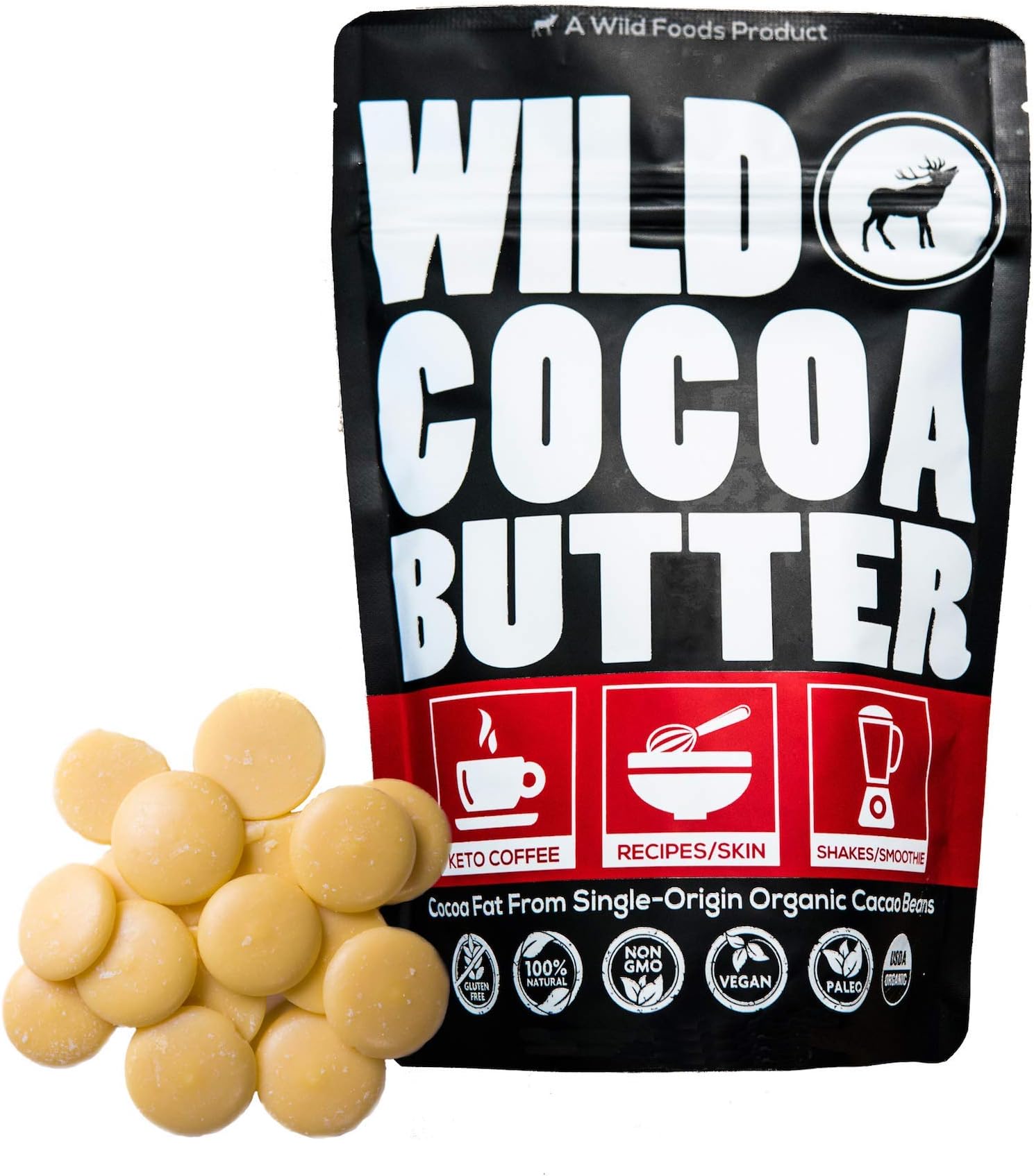 Amazon.com: Nuvia Organics Cocoa Butter - 100% USDA Certified Organic ...