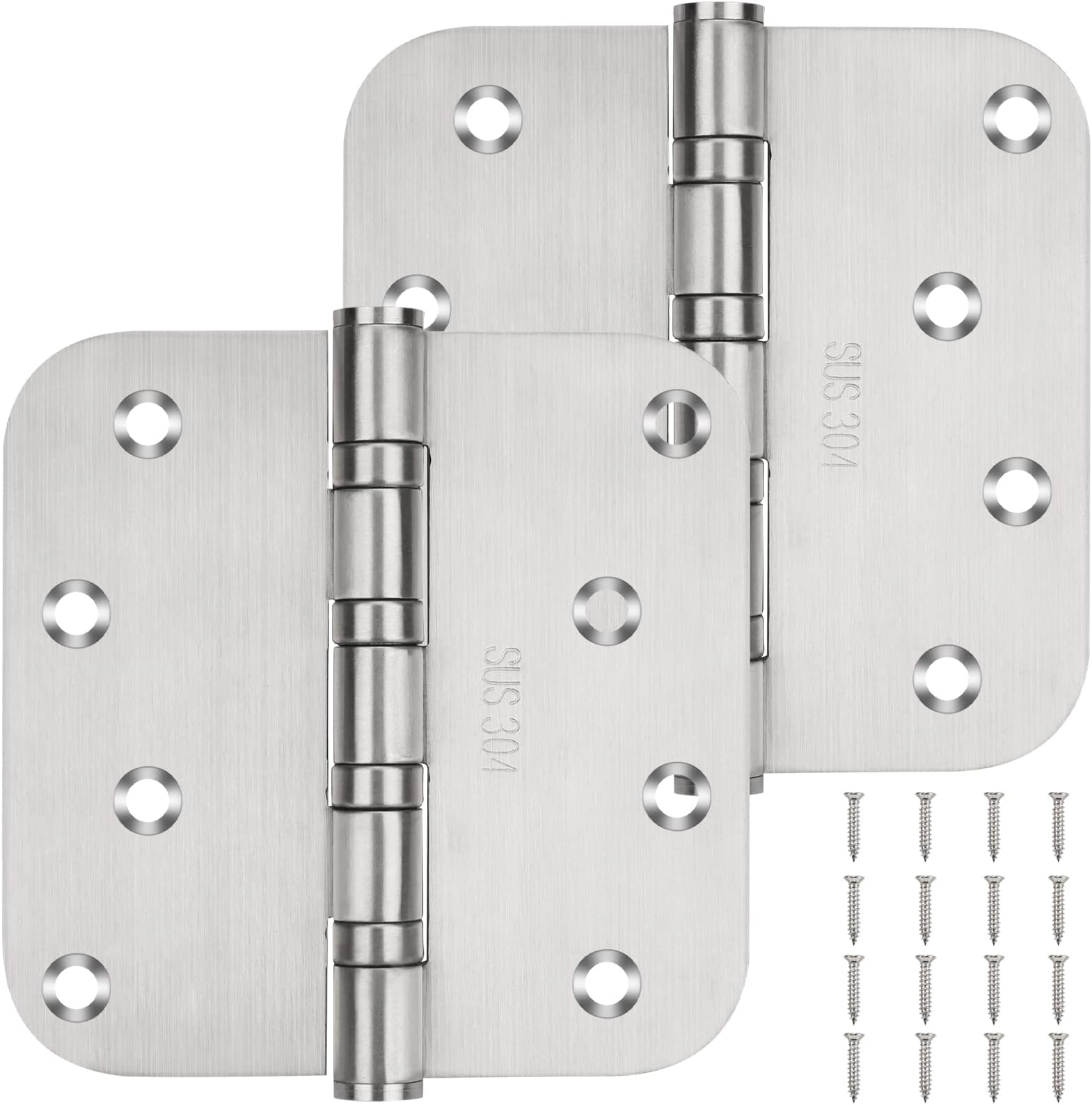Hinge Outlet Stainless Steel Door Hinges - 4 Inch with 5/8 Inch Radius ...