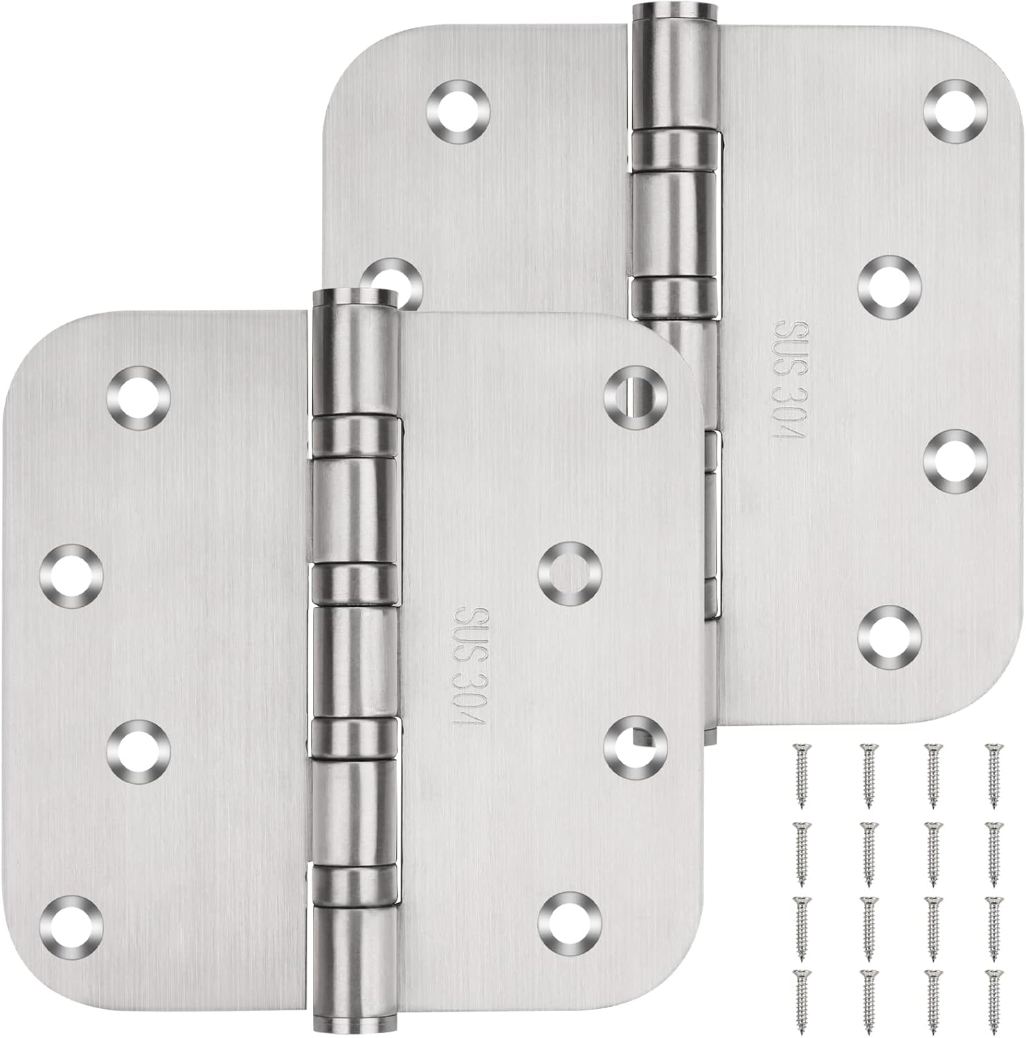 304 Stainless Steel Door Hinges, 4'' X 4'', Ball Bearing Door Hinges 4 ...