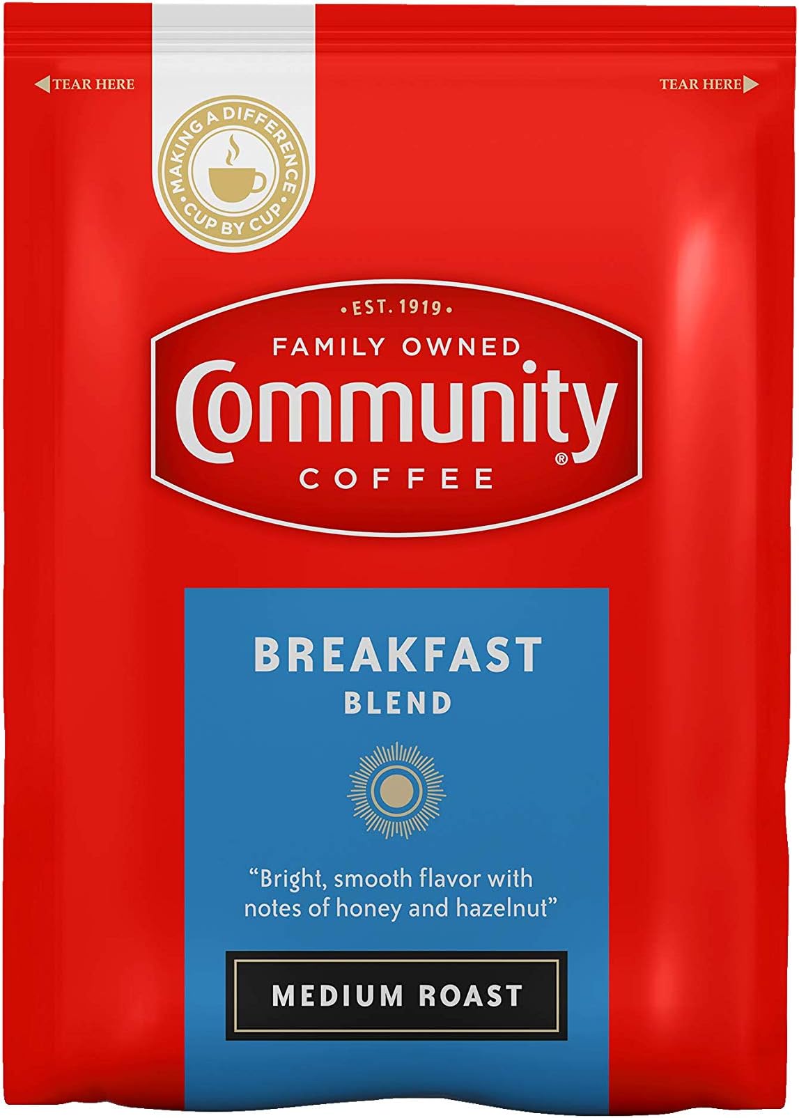 Amazon.com : Community Coffee Ground Coffee Packets, Breakfast Blend ...