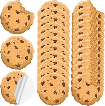 Amazon.com: Funrous 24 Pcs Large Cookie Stickers 8'' Chocolate Milk and ...