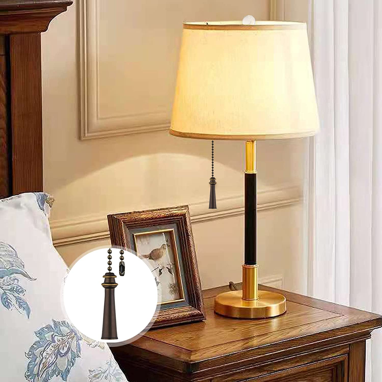 Snapklik.com : Ceiling Fan Pull Chain Decorative Extension 12 Inches ...