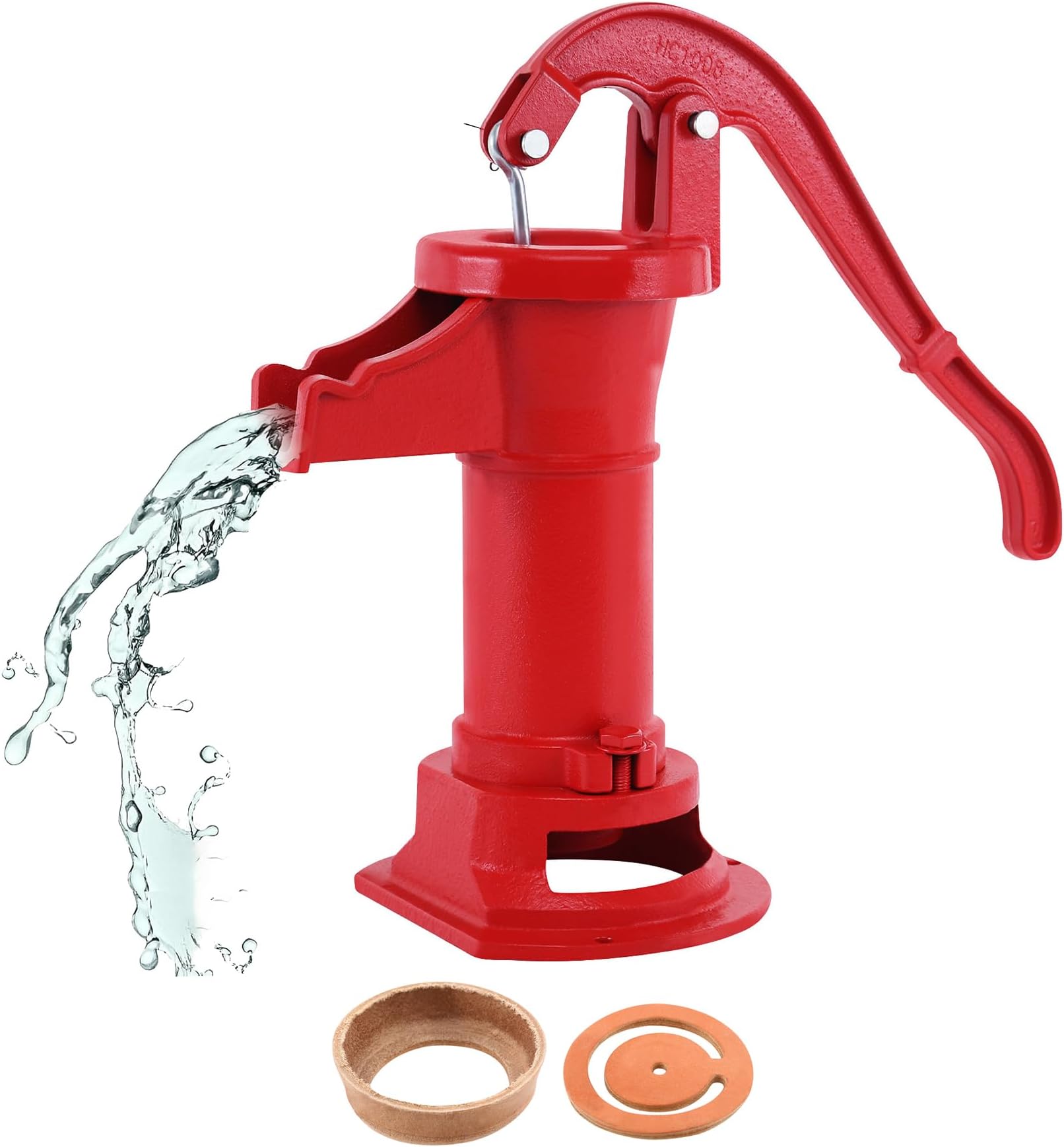 Amazon.com : Antique Pitcher Hand Water Pump, Cast Iron Red Hand Well ...