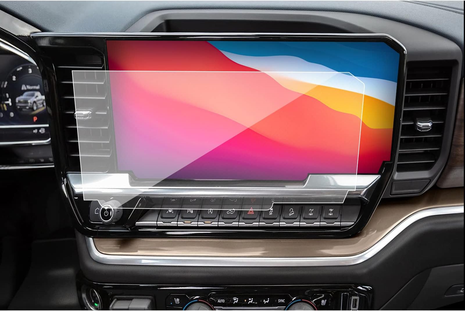 Amazon.com: SXCY 2022 2023 2024 Chevy Silverado 1500 Tempered Glass ...