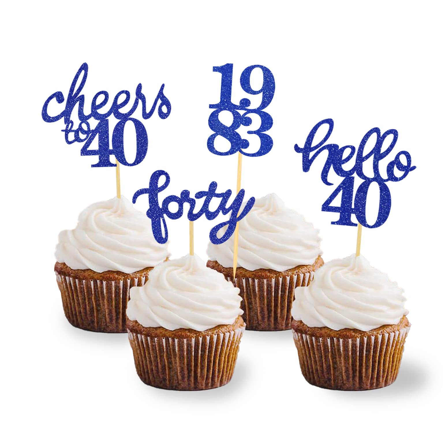 40th Birthday Cupcakes